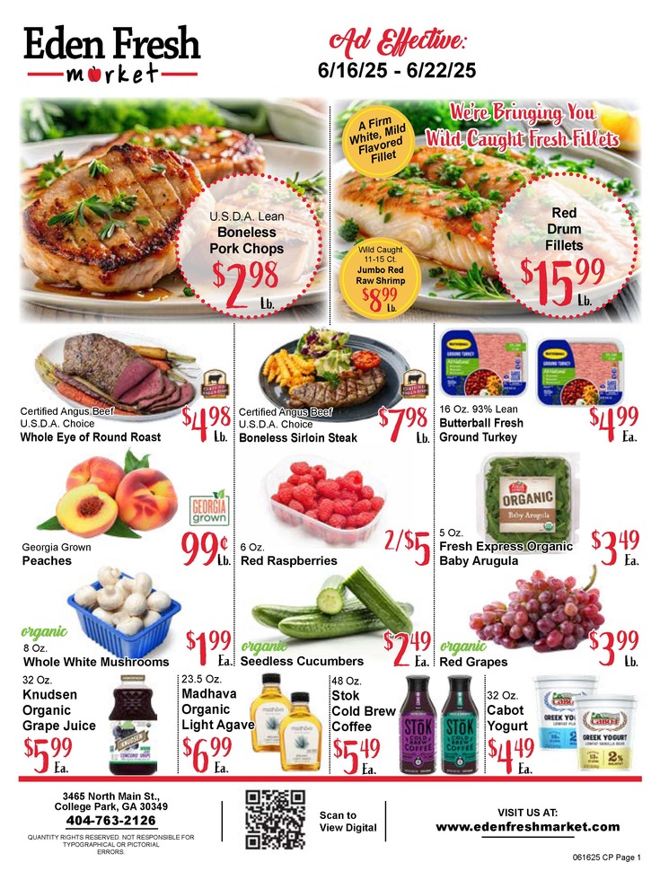 Print Weekly Specials | Eden Fresh Market | College Park Main Street ...